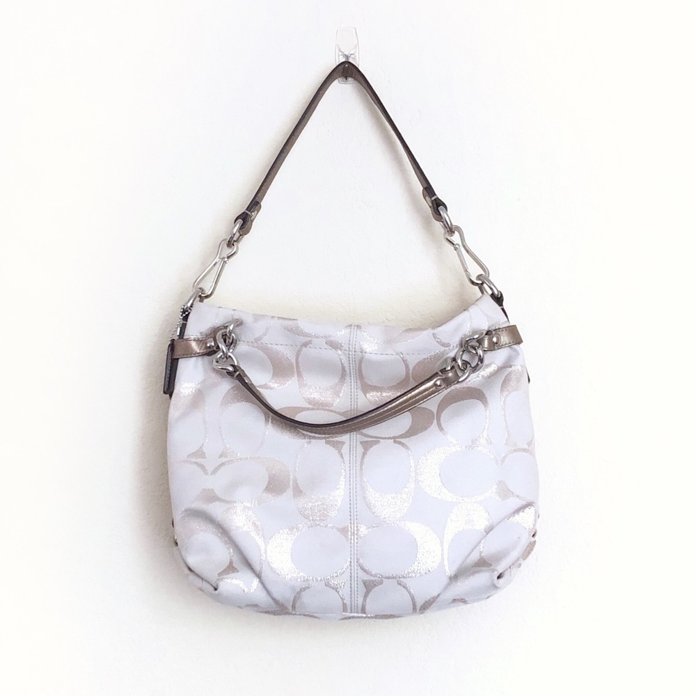 Coach Beige Brooke Signature Canvas Purse - Gem